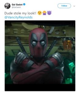 Wonder Woman Jealous of Ryan Reynolds Stealing Her Look In Deadpool 2