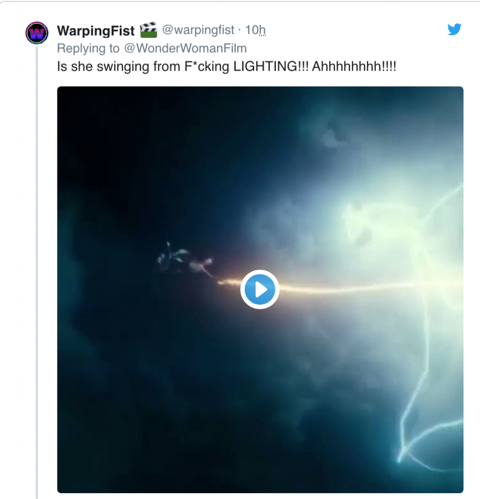 Wonder Woman Swings Through Lightning in 1984's First Tease