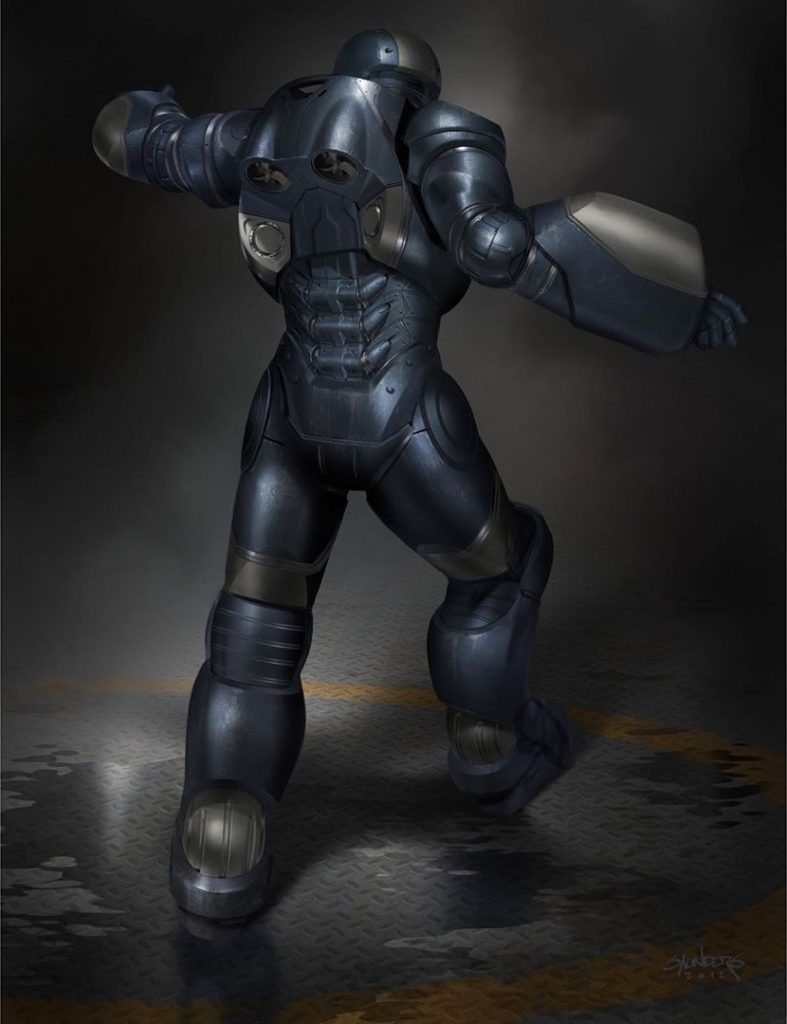 The Unseen Concept Arts of The Underwater Iron Man Armor Revealed